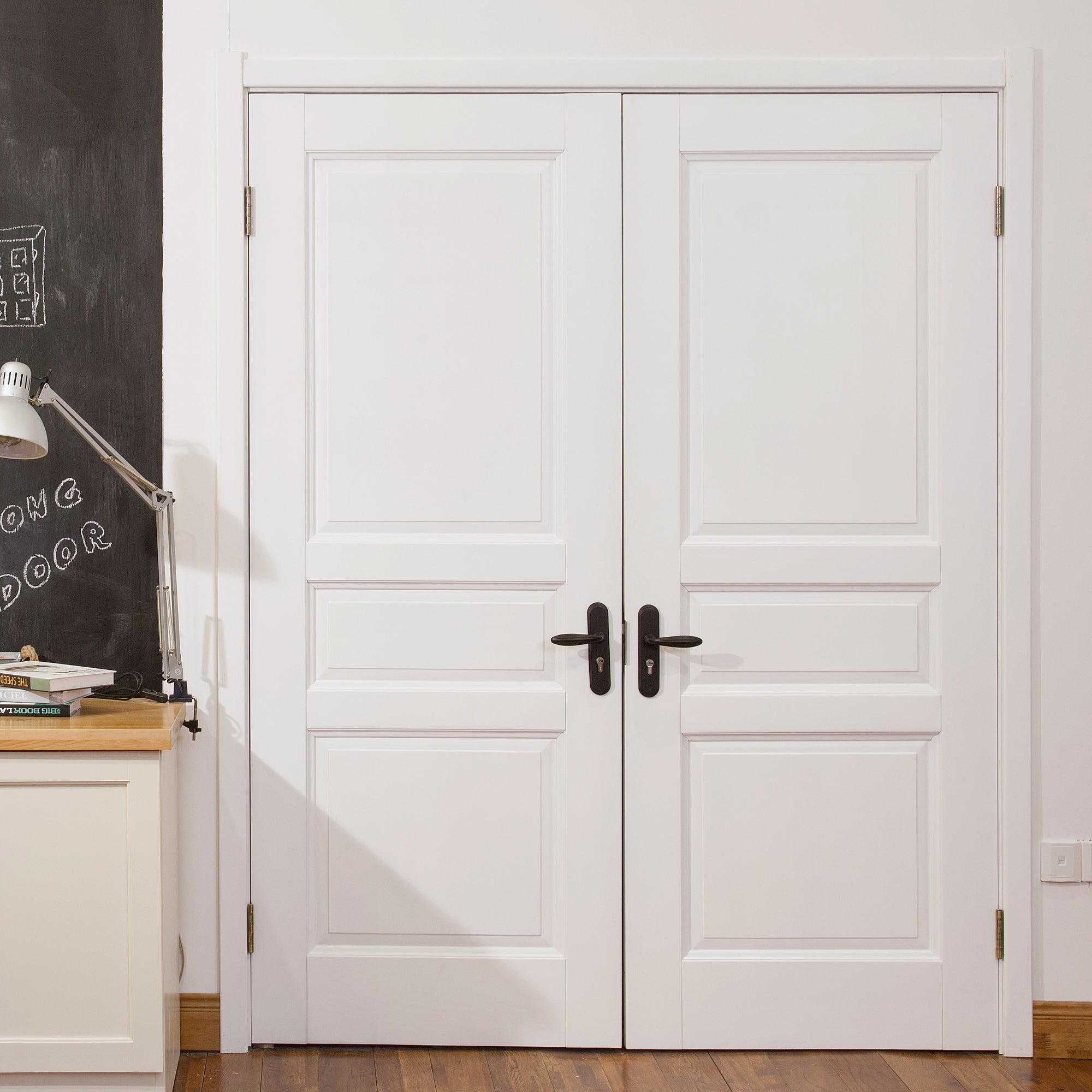 3 Panel Mahogany Solid Wood Door – Waydoor